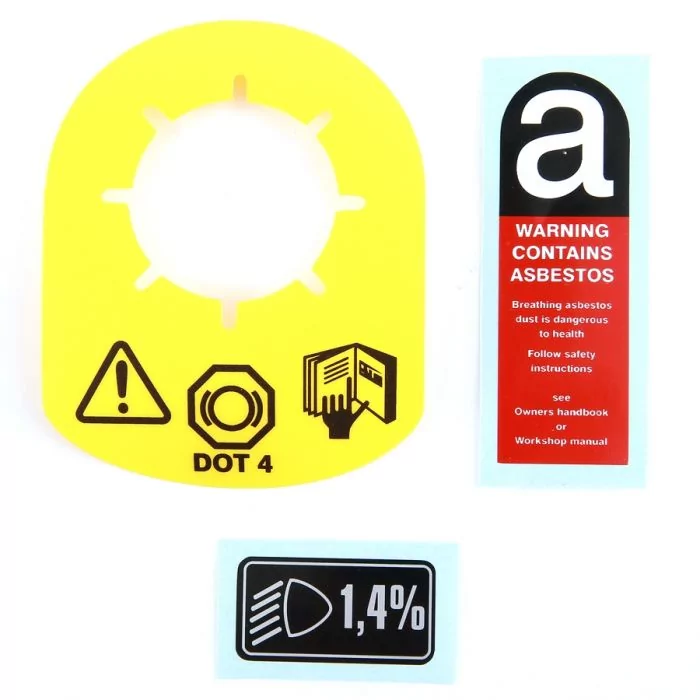 SMB30 - Mini Warning labels | Mini Brakes | minisport.com Mini Sport